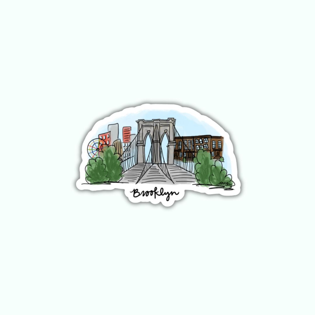 Brooklyn Sticker – Anna Whitham Co.