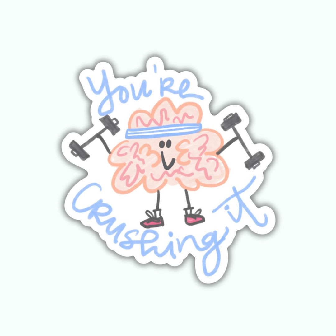 You're Crushing It Vinyl Sticker – Anna Whitham Co.